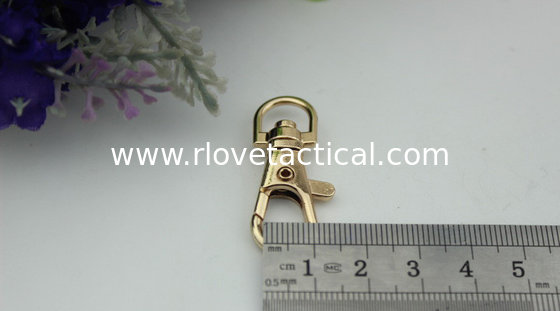 Favourable price hot products 4 color zinc alloy metal 10 mm lobster claw snap hook for sling bag