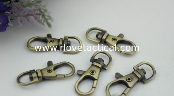 Favourable price hot products 4 color zinc alloy metal 10 mm lobster claw snap hook for sling bag