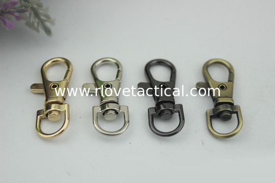 Favourable price hot products 4 color zinc alloy metal 10 mm lobster claw snap hook for sling bag