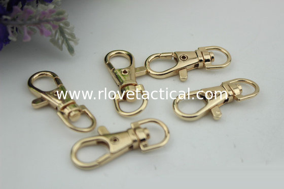 Favourable price hot products 4 color zinc alloy metal 10 mm lobster claw snap hook for sling bag