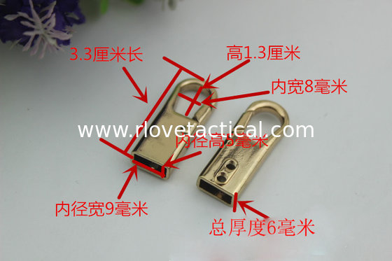 Metal accessories zinc alloy various color key chain hardware snap hook with screws