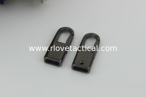 Hanging nickel color zinc alloy 33 mm length metal key chain snap hook for strap