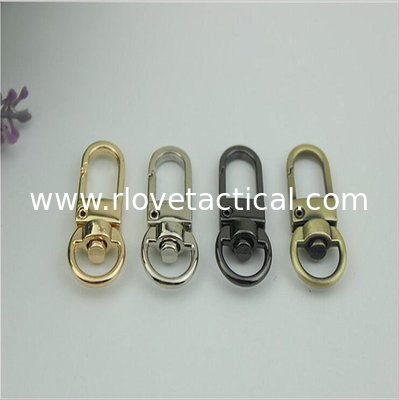 Lanyard accessories zinc alloy hanging brush anti brass 11 mm round eye bolt snap hook bag