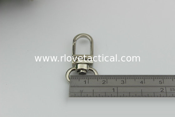 Zinc alloy die casting hanging nickel 13.5 mm oval eye bolt snap hooks fro lanyard