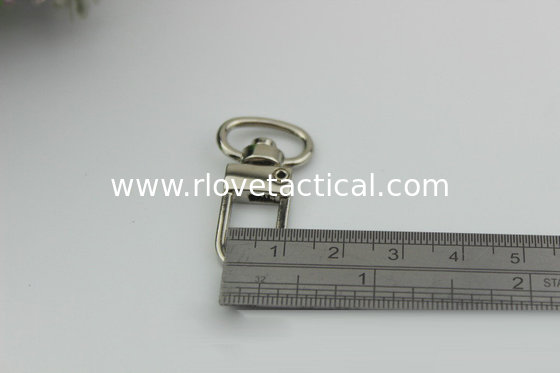 Zinc alloy die casting hanging nickel 13.5 mm oval eye bolt snap hooks fro lanyard