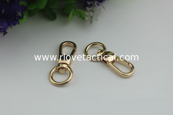 Die casting zinc alloy round eye bolt 12 mm nickel snap hook with hanging plating