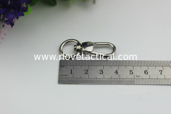 Die casting zinc alloy round eye bolt 12 mm nickel snap hook with hanging plating