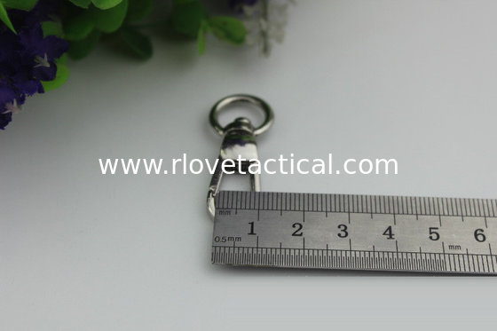 Die casting zinc alloy round eye bolt 12 mm nickel snap hook with hanging plating