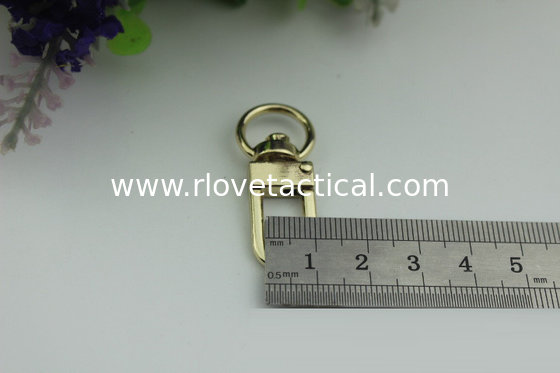 Good quality lacquer coating zinc alloy 10 mm & 13 mm round shape gold snap hook metal for purse