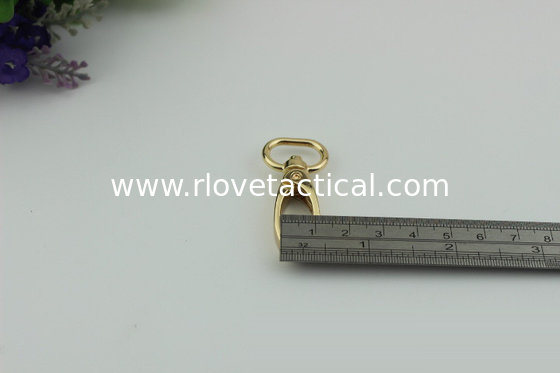 Metal spring swivel zinc alloy 16 mm gold lanyard snap hook for leather straps