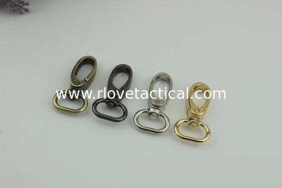 Metal spring swivel zinc alloy 16 mm gold lanyard snap hook for leather straps