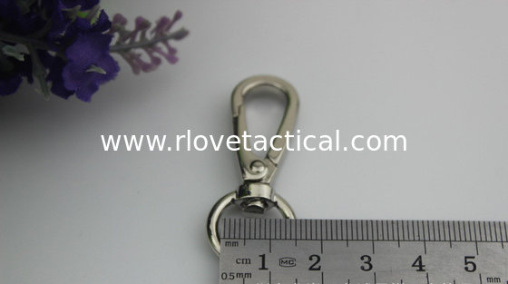 Bag accessories promotional item stock hanging gunmetal color 13 mm snap hook clip swivel with polishing