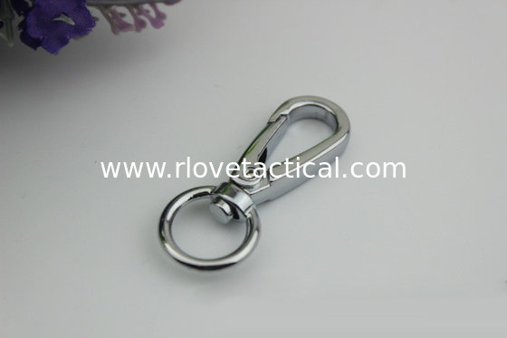 Bag accessories promotional item stock hanging gunmetal color 13 mm snap hook clip swivel with polishing