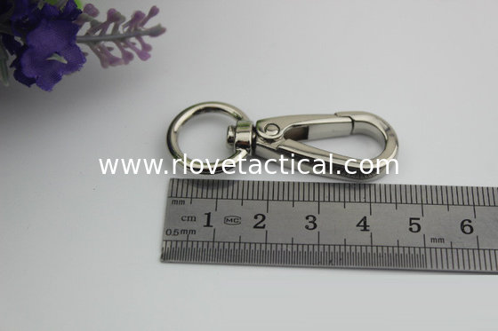 Bag accessories promotional item stock hanging gunmetal color 13 mm snap hook clip swivel with polishing