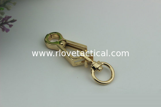 Fancy style bag fitting 11 mm gold & nickel color metal spring clip snap hook for handbag
