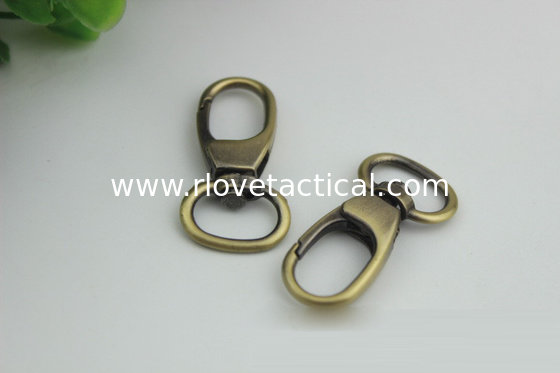 SP080 Custom zinc alloy 5 color 14 mm swivel spring snap clip bag strap hook for bags