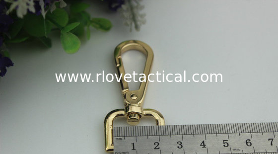 Personalized custom convenient 5 size gold metal handbag zinc alloy snap hook 32 mm & 38 mm