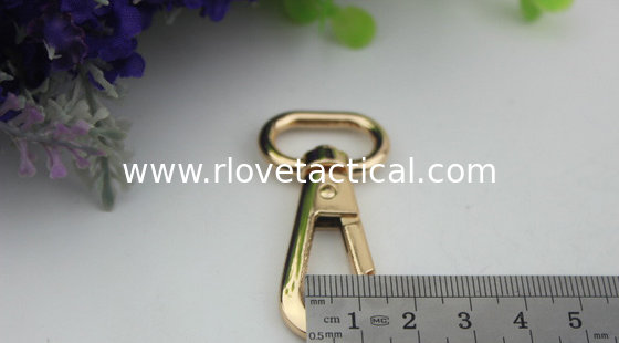 Custom 3 color zinc alloy 20 mm oval ring bag hardware snap hook with nickel free