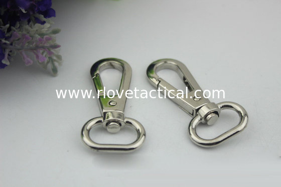 Custom 3 color zinc alloy 20 mm oval ring bag hardware snap hook with nickel free