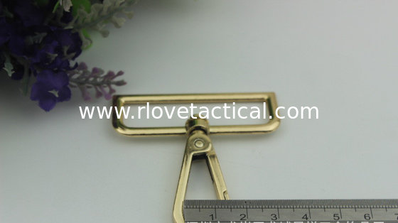 Zinc alloy silver gold big 50 mm metal spring swivel bolt snap hook for bags fitting
