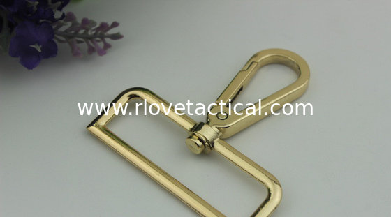 Zinc alloy silver gold big 50 mm metal spring swivel bolt snap hook for bags fitting