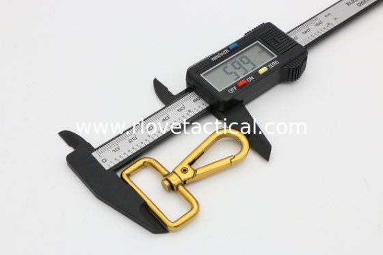 Professional custom zinc alloy 32.5 mm square shape metal big snap hook gold for handbags
