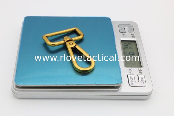 Professional custom zinc alloy 32.5 mm square shape metal big snap hook gold for handbags