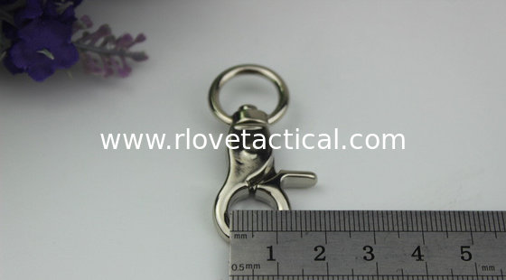 OEM/ODM zinc alloy 13 mm round eye bolt metal dog leash lobster claw swivel snap hook rose for bag accessories