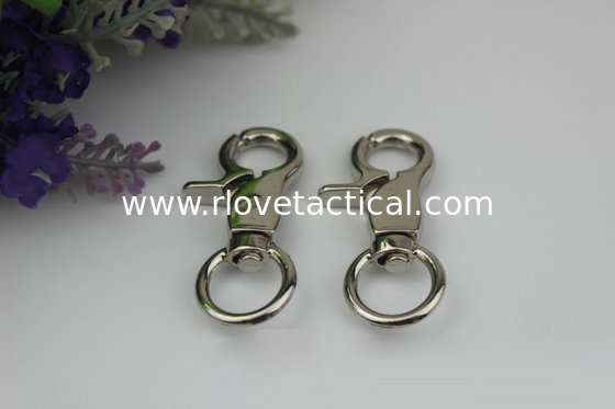 OEM/ODM zinc alloy 13 mm round eye bolt metal dog leash lobster claw swivel snap hook rose for bag accessories