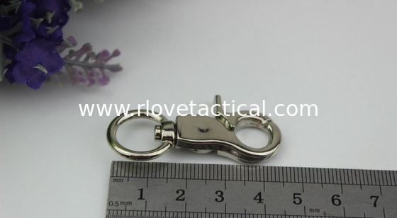 OEM/ODM zinc alloy 13 mm round eye bolt metal dog leash lobster claw swivel snap hook rose for bag accessories