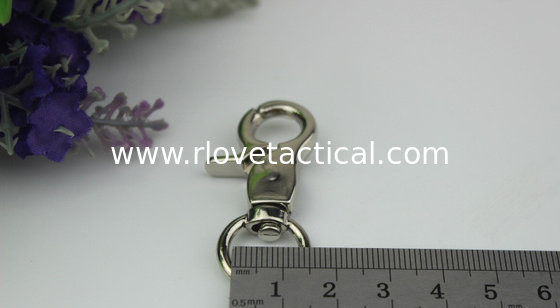 OEM/ODM zinc alloy 13 mm round eye bolt metal dog leash lobster claw swivel snap hook rose for bag accessories