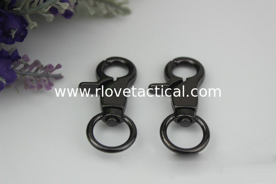 OEM/ODM zinc alloy 13 mm round eye bolt metal dog leash lobster claw swivel snap hook rose for bag accessories