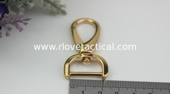 Durable nickel free 3 color zinc alloy metal 20 mm eye bolt d ring snap hook for handbag