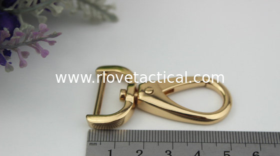 Durable nickel free 3 color zinc alloy metal 20 mm eye bolt d ring snap hook for handbag
