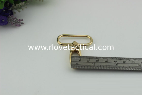 Nickel free zinc alloy 38 mm oval ring bag hardware snap hook for  leather straps
