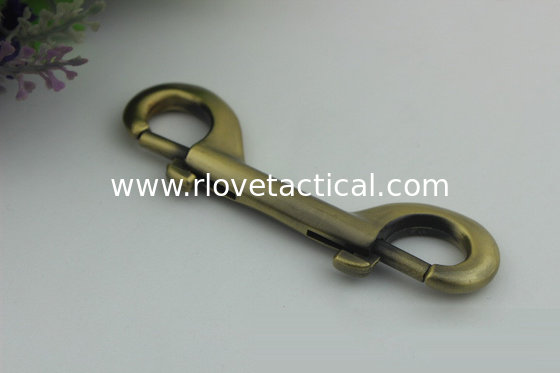 Zinc alloy hanging brush anti brass 100 mm length lobster claw clip trigger hooks hardware products for handbag