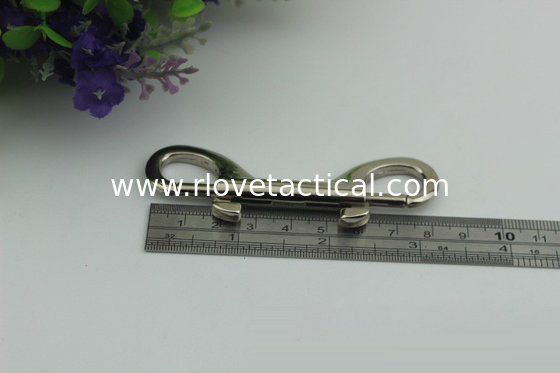 Handbag hardware 85 mm length nickel color swivel snap lobster claw clasp hook with nickel free