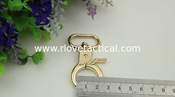 Oval shape eye bolt 26 mm gold metal trigger swivel snap hook for handbag accessories