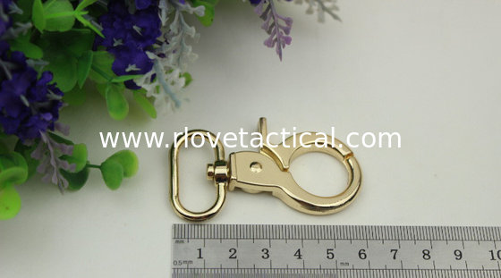 Oval shape eye bolt 26 mm gold metal trigger swivel snap hook for handbag accessories