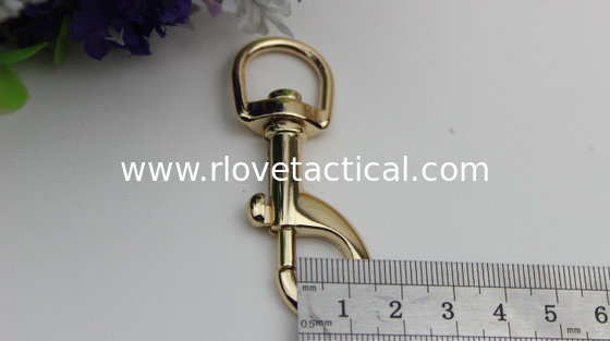 Bag purse zinc alloy light gold d ring 16 mm dog collar snap hook with nickel free