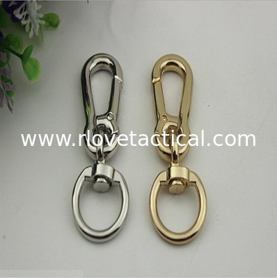 Bag hardware products 20 mm gold & nickel metal swivel eye bolt zinc snap hook