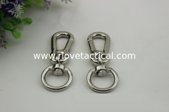 Bag hardware products 20 mm gold & nickel metal swivel eye bolt zinc snap hook