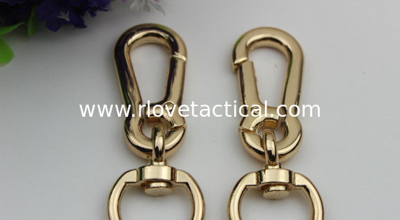Bag hardware products 20 mm gold & nickel metal swivel eye bolt zinc snap hook
