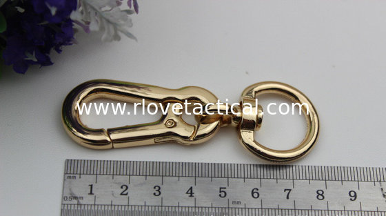 Bag hardware products 20 mm gold & nickel metal swivel eye bolt zinc snap hook