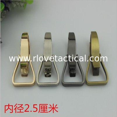 New style zinc alloy 4 color provide bag accessory 25 mm & 31 mm width triangle snap hook