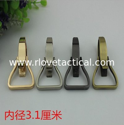 New style zinc alloy 4 color provide bag accessory 25 mm & 31 mm width triangle snap hook