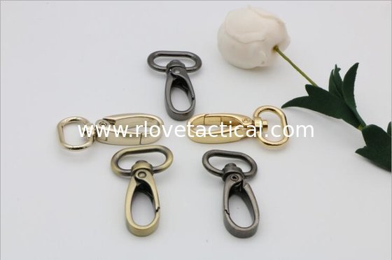 OEM high polishing various color zinc alloy 19.5 mm metal swivel eye snap hook for dog collar