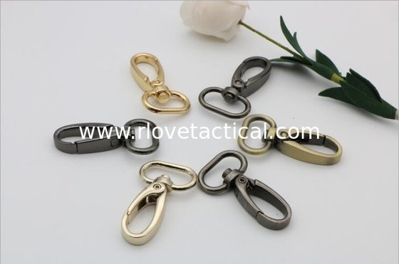 OEM high polishing various color zinc alloy 19.5 mm metal swivel eye snap hook for dog collar