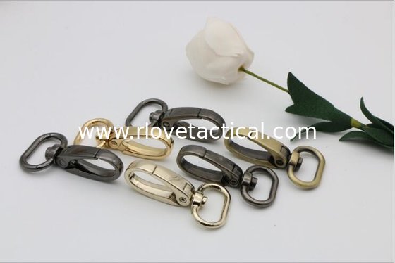 OEM high polishing various color zinc alloy 19.5 mm metal swivel eye snap hook for dog collar