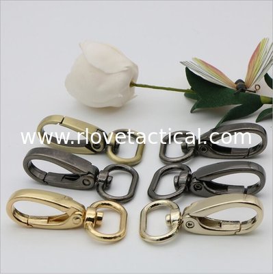 OEM high polishing various color zinc alloy 19.5 mm metal swivel eye snap hook for dog collar